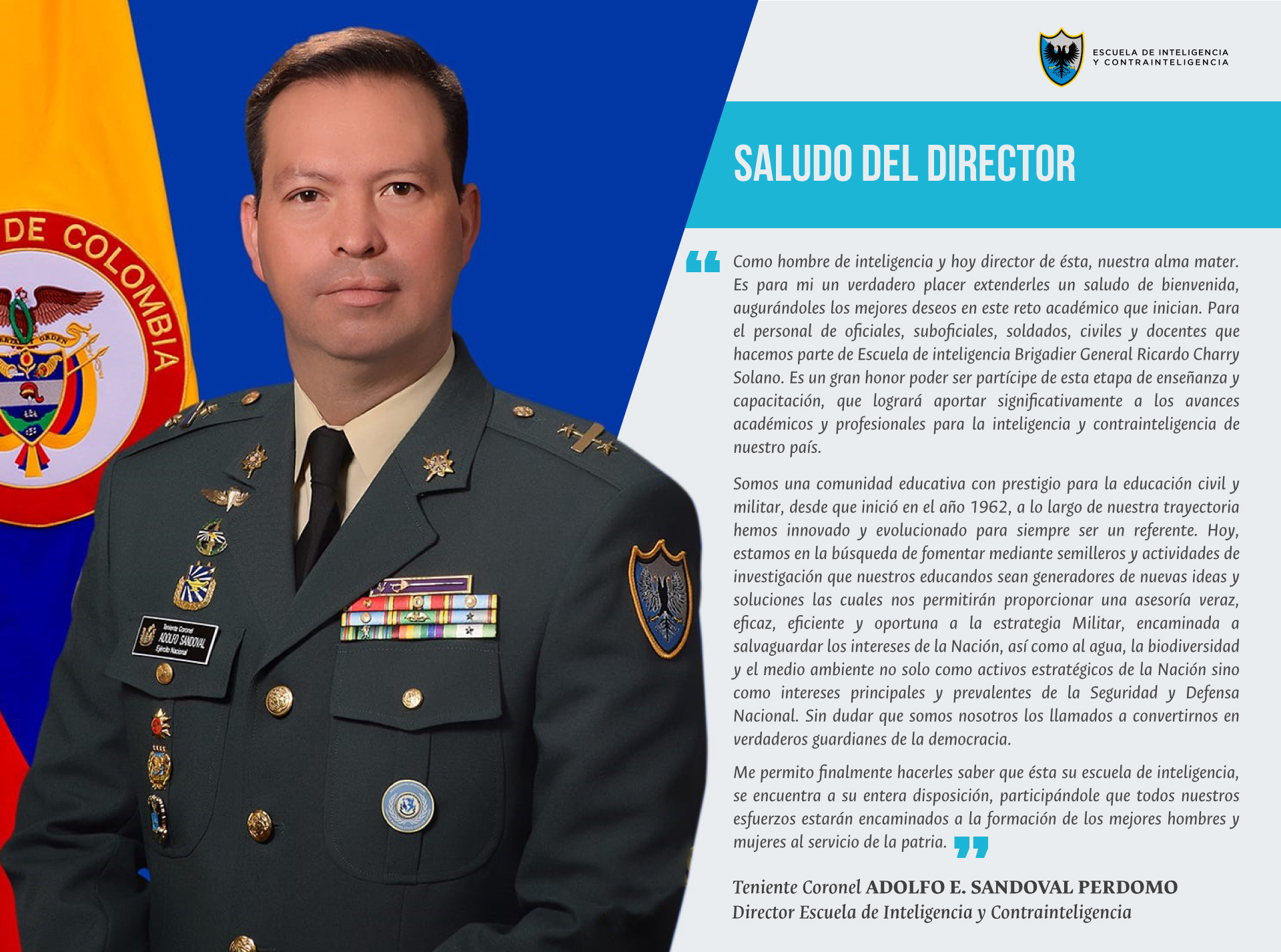 Escuela de Inteligencia y Contrainteligencia BG Ricardo Charry Solano