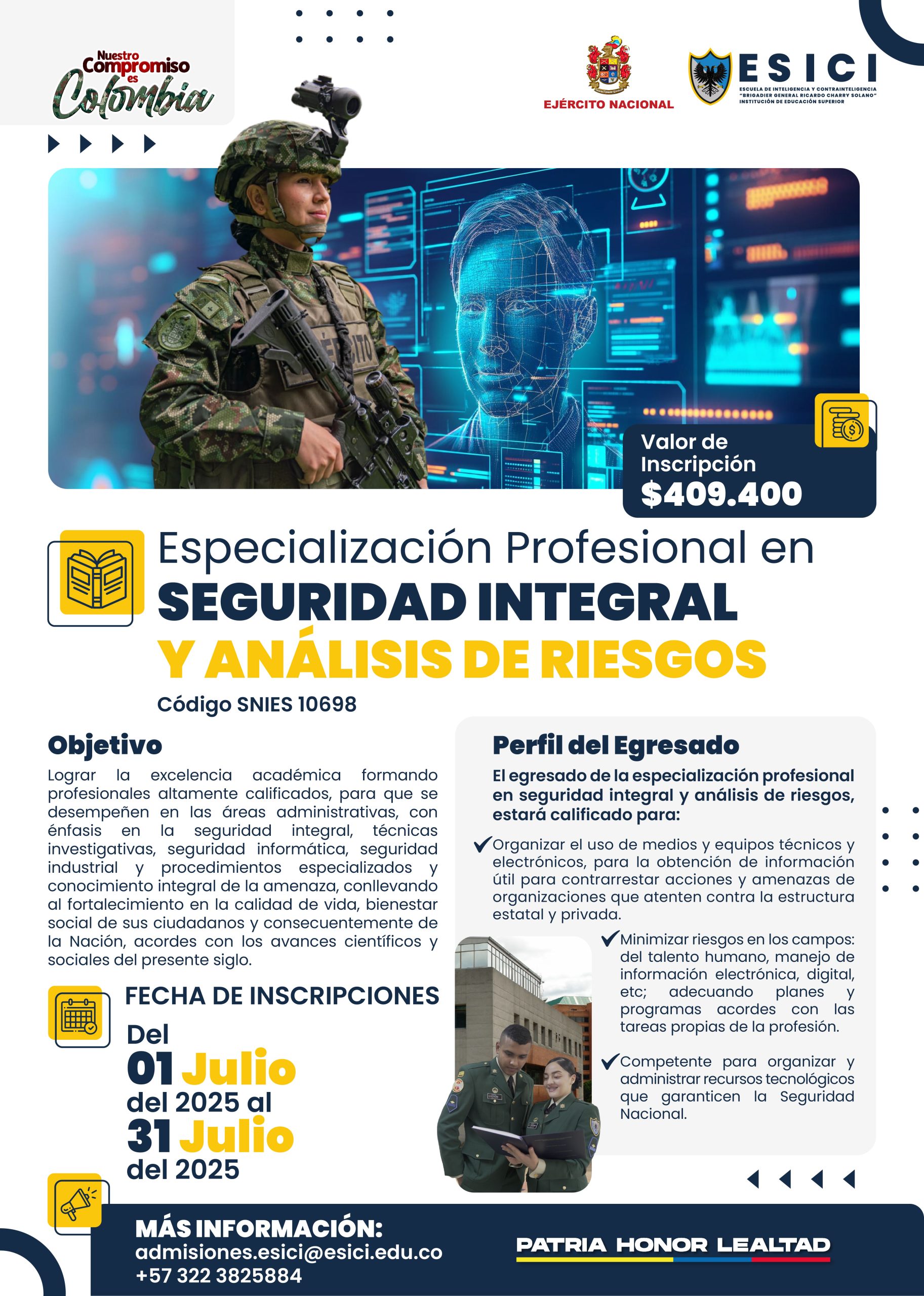 Especialización Profesional en Seguridad Integral y Análisis de Riesgos ...